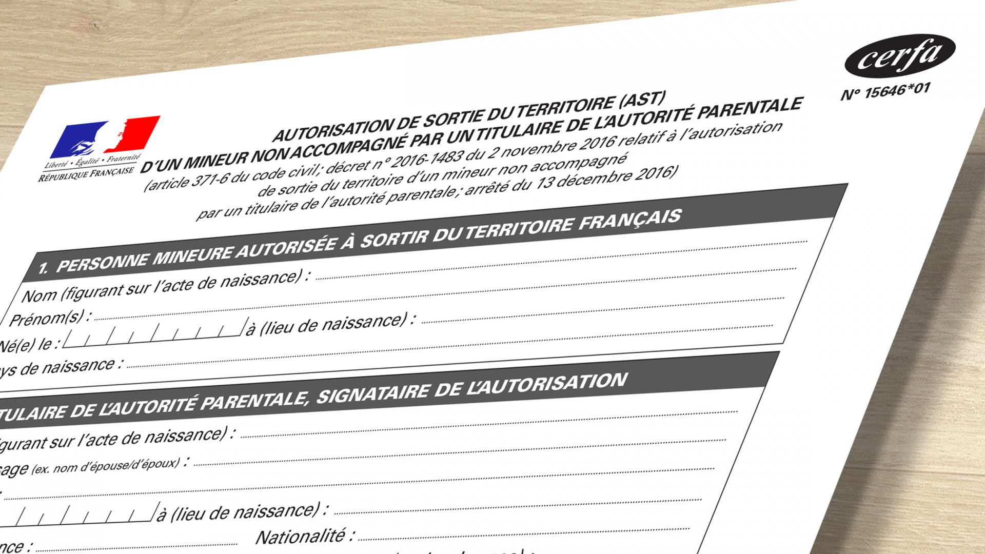 Sortie de territoire pour mineur - Mairie de Bernières-sur-Mer
